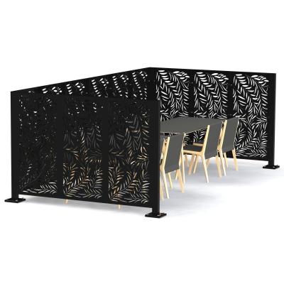 China Floral Decorative Screen Room Divider 4 Panel aluminum Lightweight for sale