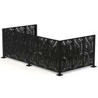 China Floral Decorative Screen Room Divider 4 Panel aluminum Lightweight for sale