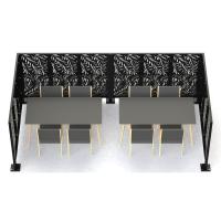 China Floral Decorative Screen Room Divider 4 Panel aluminum Lightweight for sale