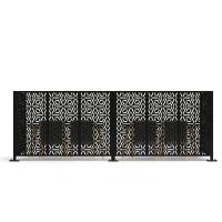China Vintage Carved Room Divider Screen Soundproof Modular Systems for sale