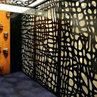 China Black Shelf Room Divider Screen Foldable Rectangle Carved Design for sale