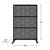 China Modern Privacy Screen Room Divider Anodized Aluminium 4 Panel Divider Screen for sale