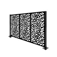 China Price On Louver 6' Laser-Cut Steel Fencing Panel Aluminum Privacy Fence for sale