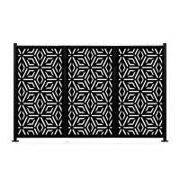China Custom Laser Cut Privacy Fence commercial Decorative Garden Fence Aluminium for sale