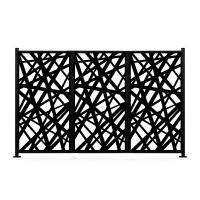 China Custom Laser Cut Privacy Fence commercial Decorative Garden Fence Aluminium for sale