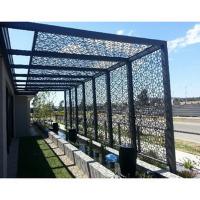 China Anodized Black Aluminum Garden Fence Lightweight Waterproof Privacy Fence for sale