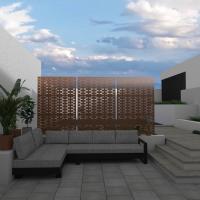 China Garden Decorative Aluminium Fencing Trellis Soundproof Privacy Fence for sale