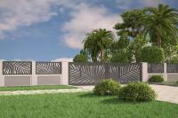 China 6x8 3d Fireproof Aluminium Privacy Fence Colorbond Lightweight for sale