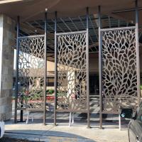 China Garden Exterior Aluminum Privacy Fence Trellis Heat Insulation for sale