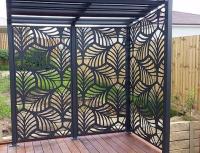 China OEM Residential Aluminum Fence Panels Fireproof Foldable Trellis Privacy Fence for sale