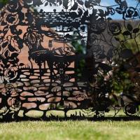 China Outdoor Garden Aluminum Privacy Fence Noise Reduction Customized for sale
