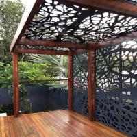 China OEM / ODM Decorative Black Aluminum Fence 6x8 Privacy Fence Laser Cut for sale
