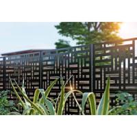 China Decorative Aluminum Black Privacy Fence Panels 3ft / 4ft / 6ft Height for sale