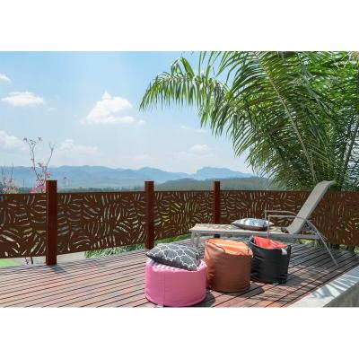 China Custom Outdoor Aluminum Privacy Fence Panel Laser Cut Heat Insulation for sale