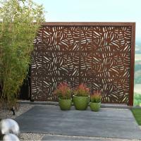 China Custom Outdoor Aluminum Privacy Fence Panel Laser Cut Heat Insulation for sale