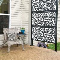 China Garden Chain Link Aluminum Privacy Fence Slats Artistic 6ft Height for sale