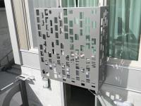 China Silver Custom Air Conditioner Panel Cover Aluminium Polishing Ventilation for sale
