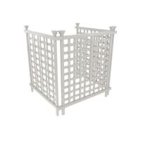 China Aluminium Balcony Wall Air Conditioner Cover Decorative Grille Design for sale