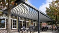 China Luxury Modern Aluminum Pergola Gazebo Waterproof Roof Panels for sale