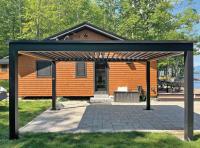 China Roof Louvered Modern Aluminum Pergola Rustproof UV Resistant for sale