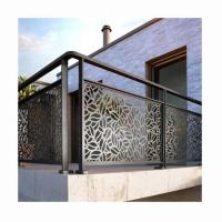 China Indoor Modern Aluminum Handrail Fireproof Anodized Aluminium Hand Railing for sale