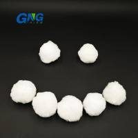 China Swimming Pool Sand Filter Media Ball Of Polyester Fiber Ball Circle Shape for sale
