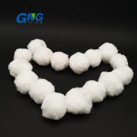China Swimming Pool Sand Filter Media Ball Of Polyester Fiber Ball Circle Shape for sale