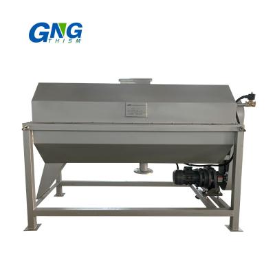 China Sewage Treatment Trommel Drum Screen Filter For Winery Effluent Silver Color for sale