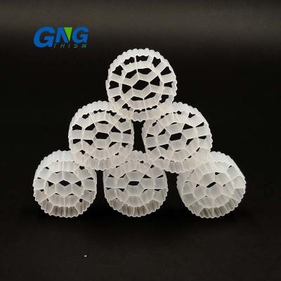 China HDPE White MBBR Media / Water Treatment Diy Moving Bed Filter Media CE for sale