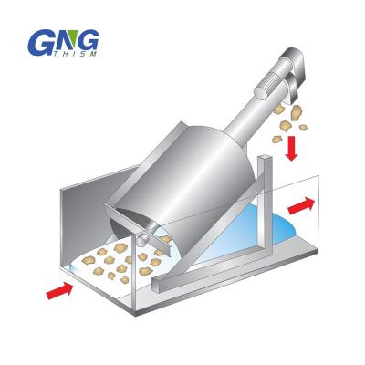 China Wastewater Treatment Rotary Drum Screen Filter For Poultry Stainless Steel for sale