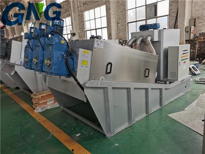 China SS304 Compact Screw Press Slurry Activated Sludge Dewatering Machine for sale