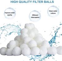 China 700g 1.38g/Cm3 Circle White Swimming Pool Filter Media for sale