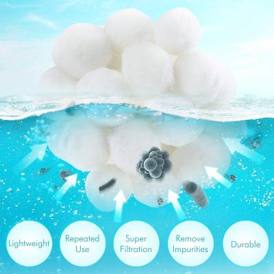 China 1.4lbs 700g Water Treatment Polyester Fiber Ball Filter for sale