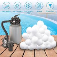 China 700g 1.38g/Cm3 Circle White Swimming Pool Filter Media for sale