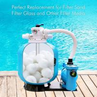 China 700g 1.38g/Cm3 Circle White Swimming Pool Filter Media for sale