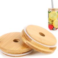 China Bamboo Wooden Lids Air Tight Lids For Storage Jar Perfume Candle Bottle Home Kitchen for sale