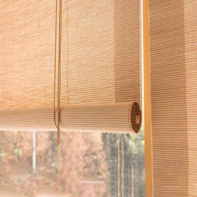 China Environmentally Bamboo Roller Shades Manual Pergola Bamboo Blinds 60 X 180cm for sale