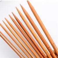 China Needles Bamboo Single Head Sewing Tools Handle Crochet Hook Carbonized Knitting for sale