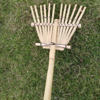China Bamboo Lawn & Leaf Rake – Sturdy Outdoor Tool for Gathering Leaves and Garden Debris for sale