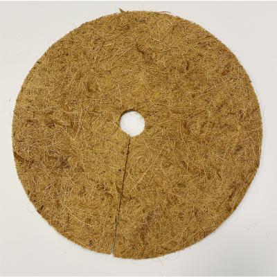 China Coconut Coir Fiber Mulch Ring Tree Protector Mat for Disc Plant Cover Weed Control Mats for sale
