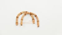 China Round And Half Round Bamboo Bag Handle With Bamboo Root For Lady's Handbag for sale