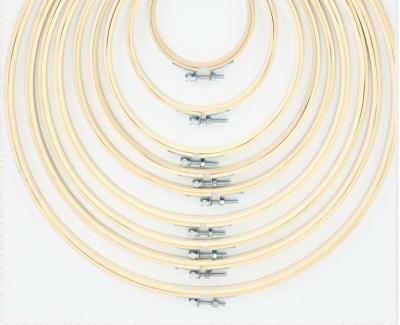 China Sustainable Bamboo Craft Hoop Reusable Embroidery Frame for DIY Art for sale