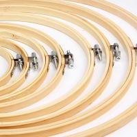 China Wholesale Bamboo Circle Cross Stitch Frame Embroidery Hoops Set for sale