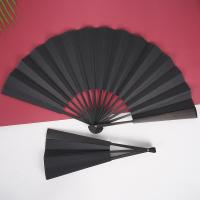 China Traditional Chinese Bamboo Folding Fan Hand-Painted Design for sale