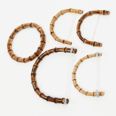 China Natural Bamboo Purse Handles DIY Handbag Replacement Straps for sale