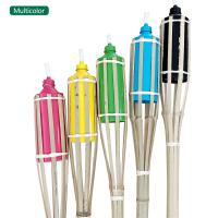 China Colorful Bamboo Torch for Outdoor Lighting in Garden , Party , Camping for sale