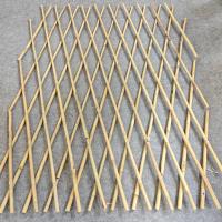 China Expanding Bamboo Pole Fence , Natural Garden Privacy Screen Roll 6 Ft X 6 Ft for sale