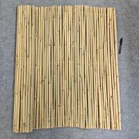 China Natural Bamboo Fence Panels Garden & Farm Barrier Black & Yellow for sale