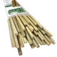 China Garden Stakes, 18 Inches Natural Bamboo Plant Stakes, Plant Support Stakes with Twist Ties, Bamboo Sticks for Tomatoes, Beans, Flowers, Potted Plants, Indoor and Outdoor Climbing Plants for sale