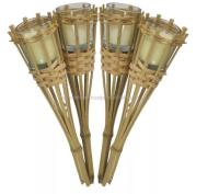 China Natural Bamboo Torch for Outdoor Camping, Garden Party Decor, Handmade Eco-Friendly Fire Torch for sale